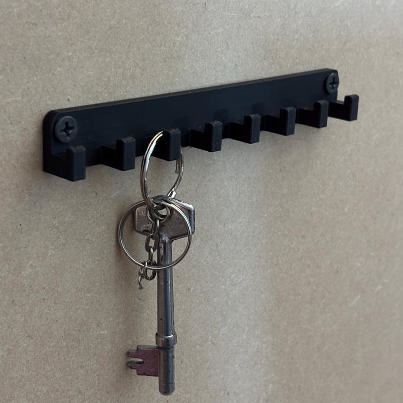 Key Hook Hanger Holder Wall Mount Organiser Tidy 2, 3, 4, 5, 6, 7, 8 ...