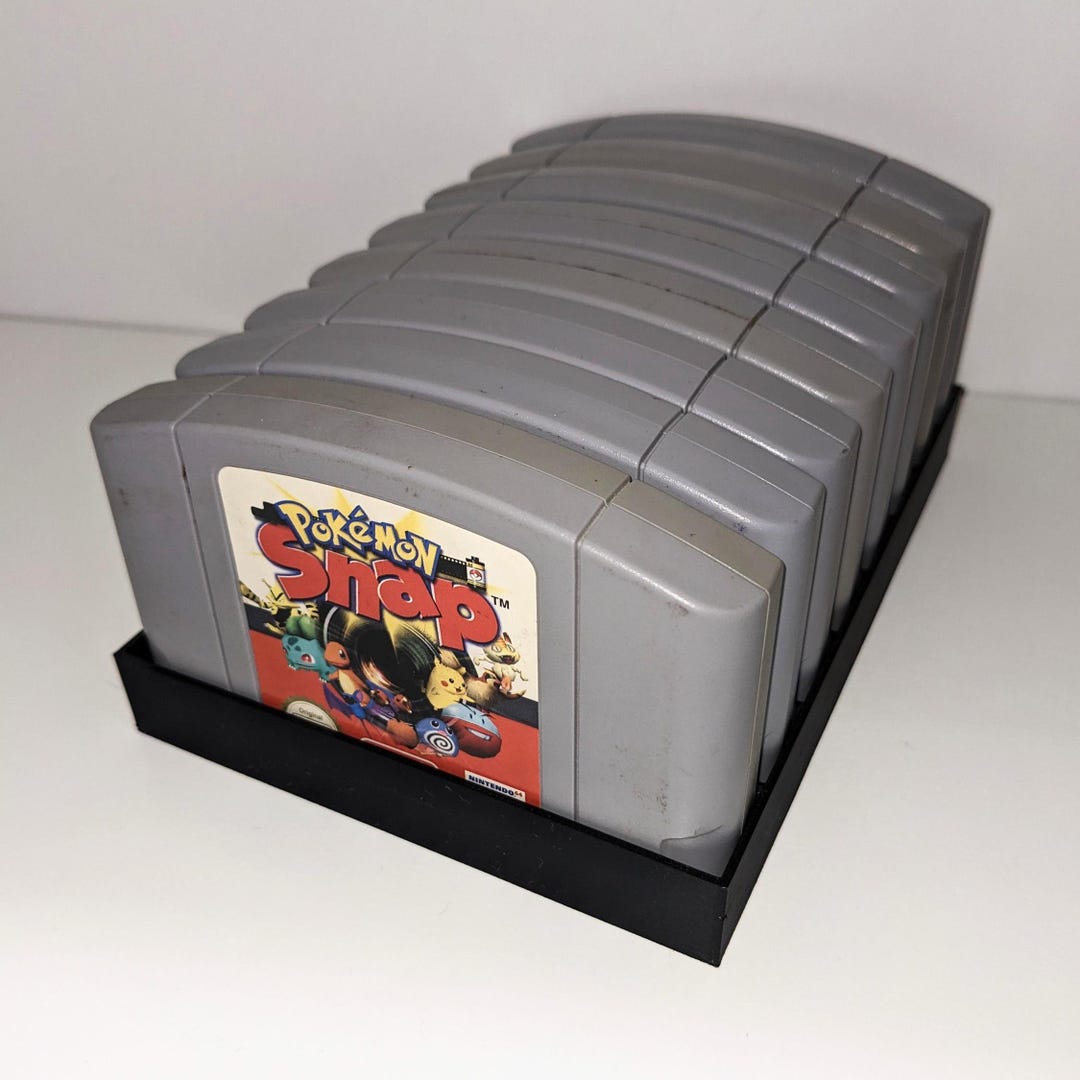N64 Nintendo 64 Retro Game Storage Holder Rack Display Stand Tray Box ...