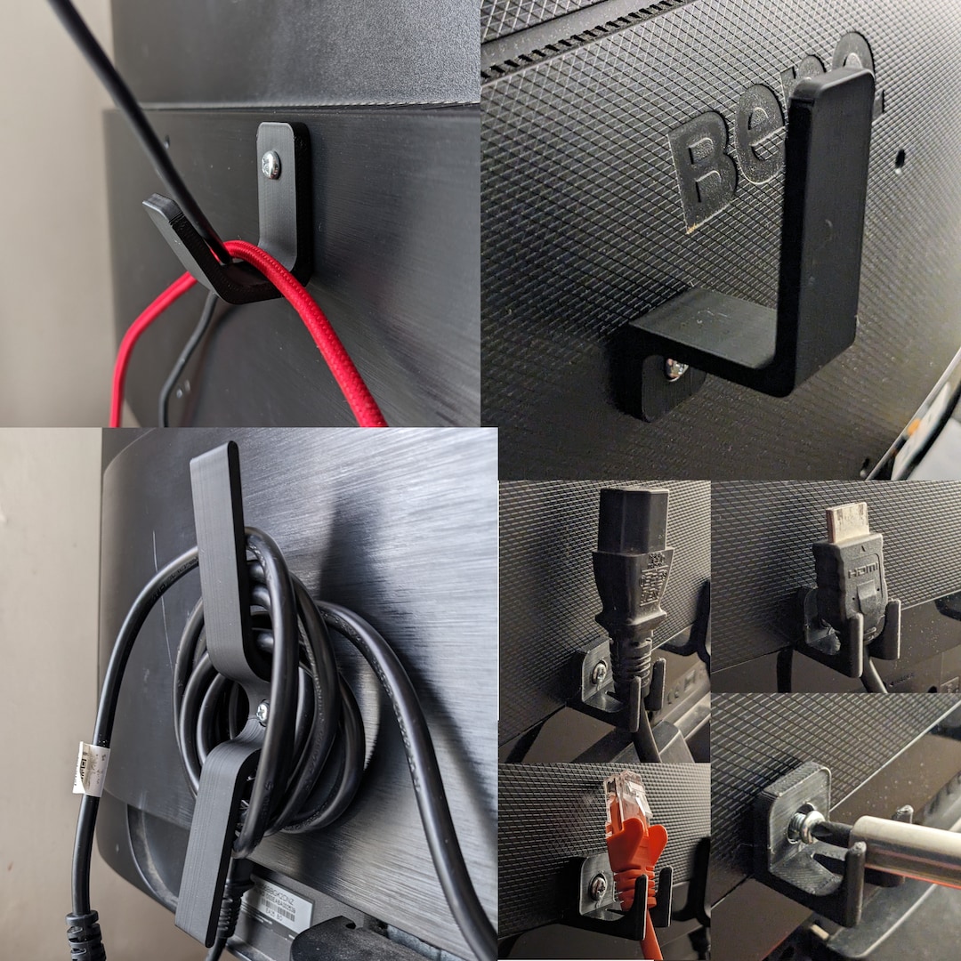 Vesa Mount Monitor Cable Storage Hooks - Etsy