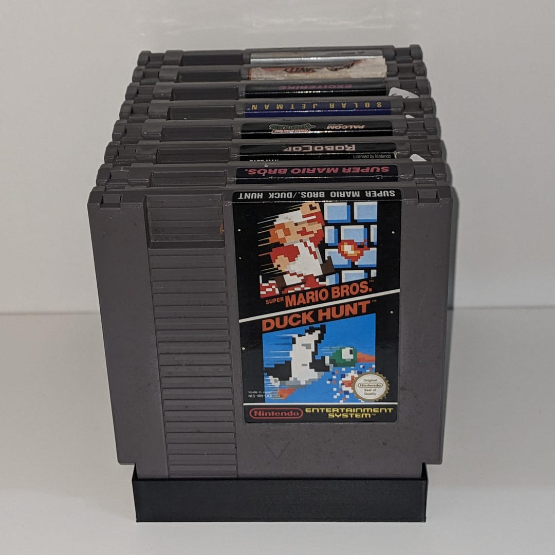 NES Nintendo Retro Game Storage Holder Rack Display Stand Tray Box Grid ...