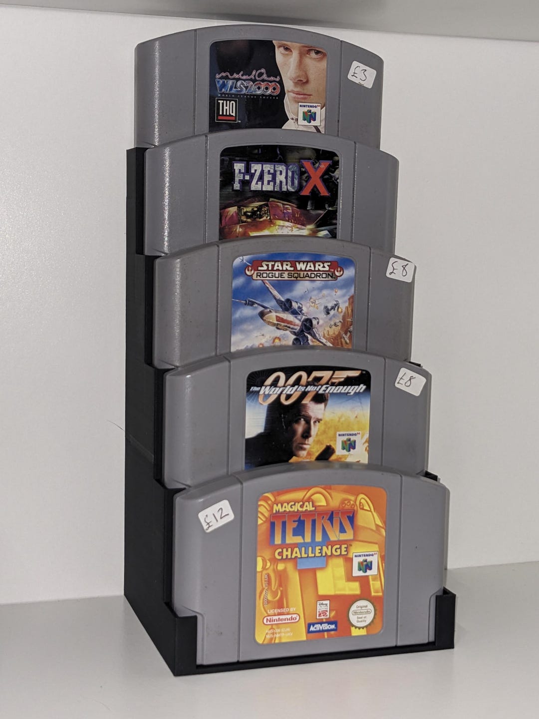 N64 Nintendo 5 Tall Retro Game Storage Holder Rack Display Stand Tower ...