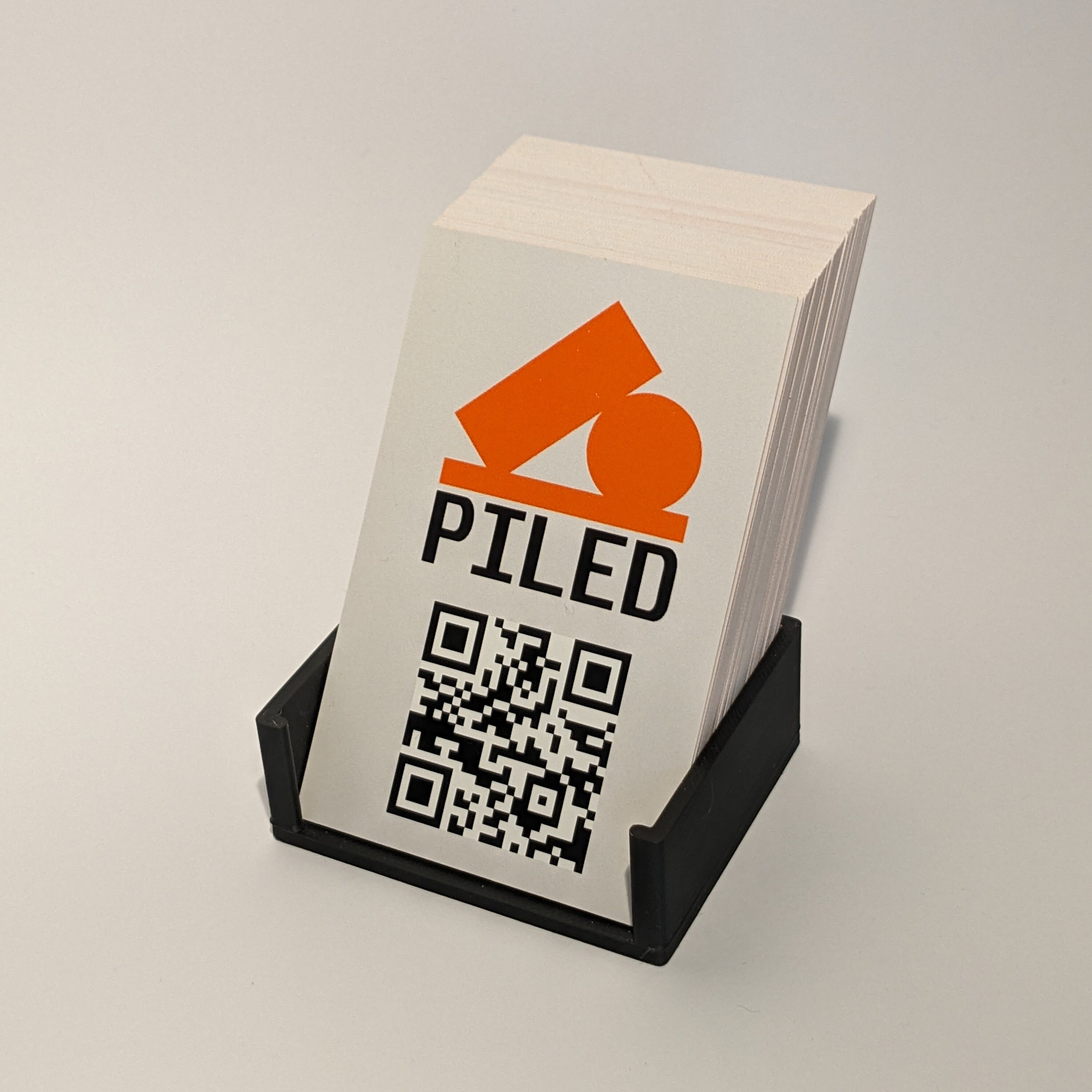 Vertical Portrait Business Card Holder Box Display Stand - Etsy