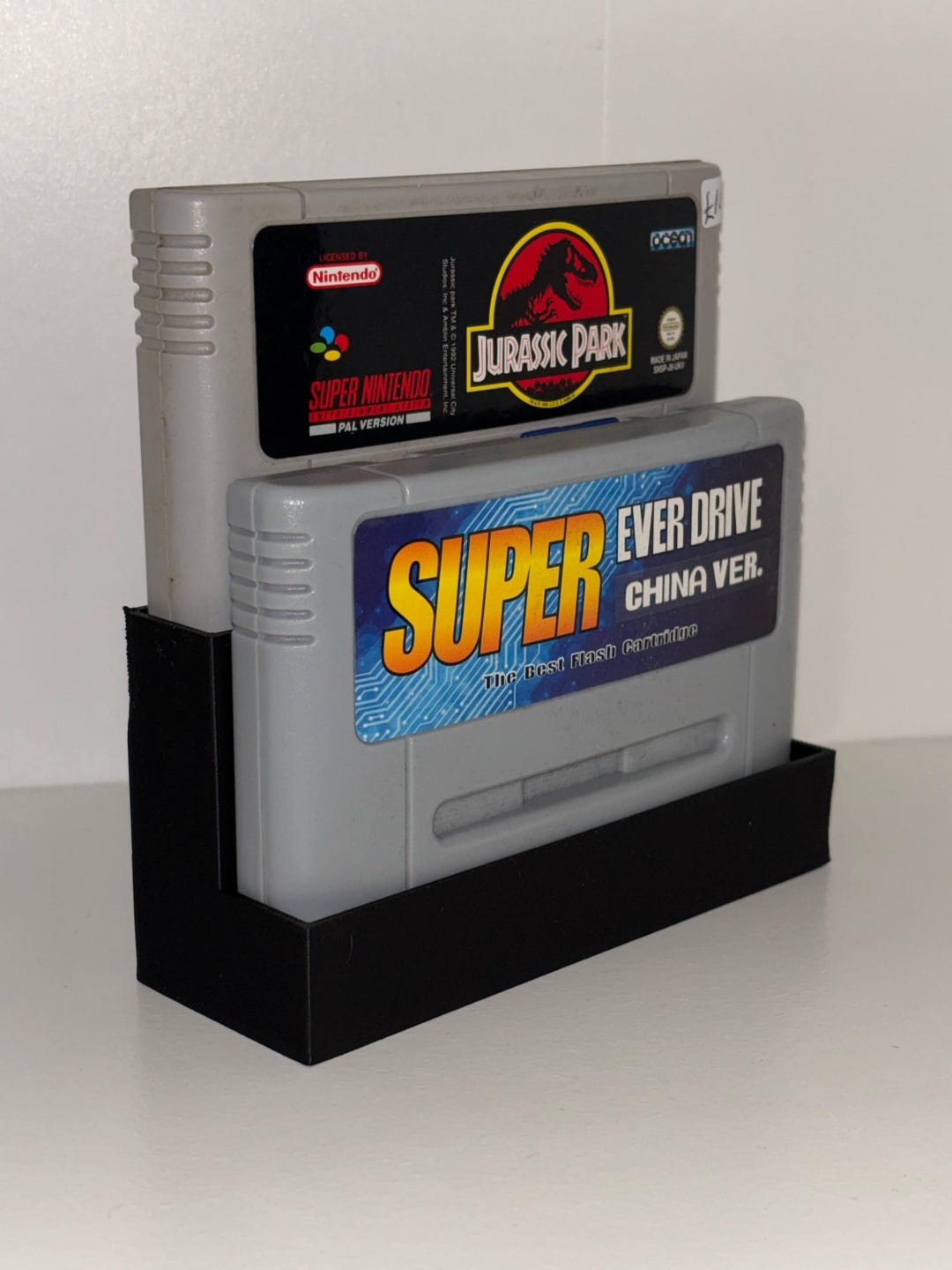 SNES PAL 2 Super Nintendo Video Game Retro Games Case Box Stand Display ...