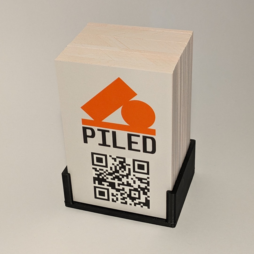 Vertical Portrait Business Card Holder Box Display Stand - Etsy