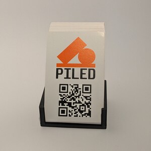 Vertical Portrait Business Card Holder Box Display Stand - Etsy