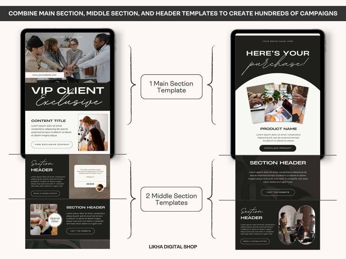 Email Template Editable in Canva | Done for You Email Marketing ...