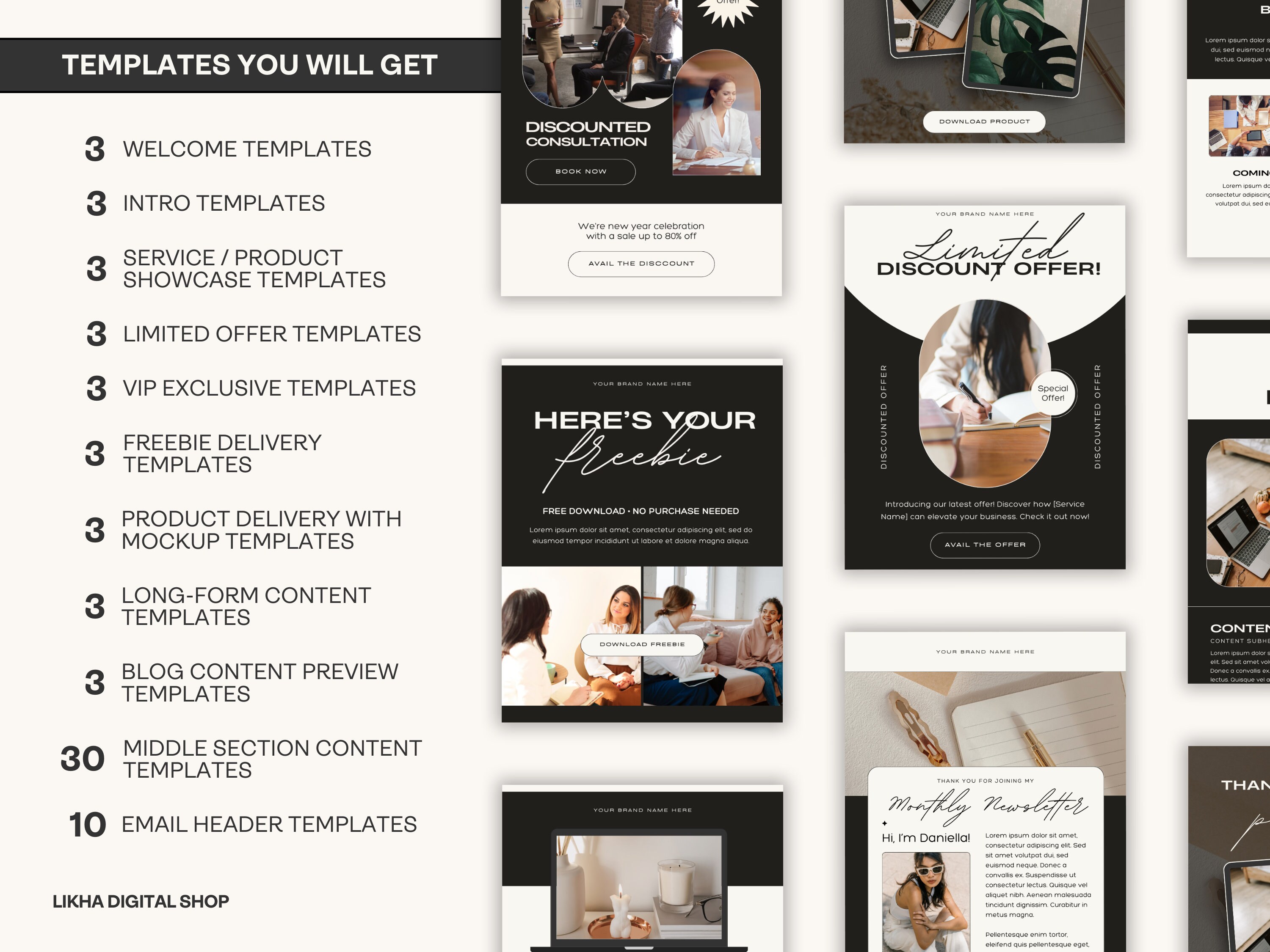 Email Template Editable in Canva | Done for You Email Marketing ...