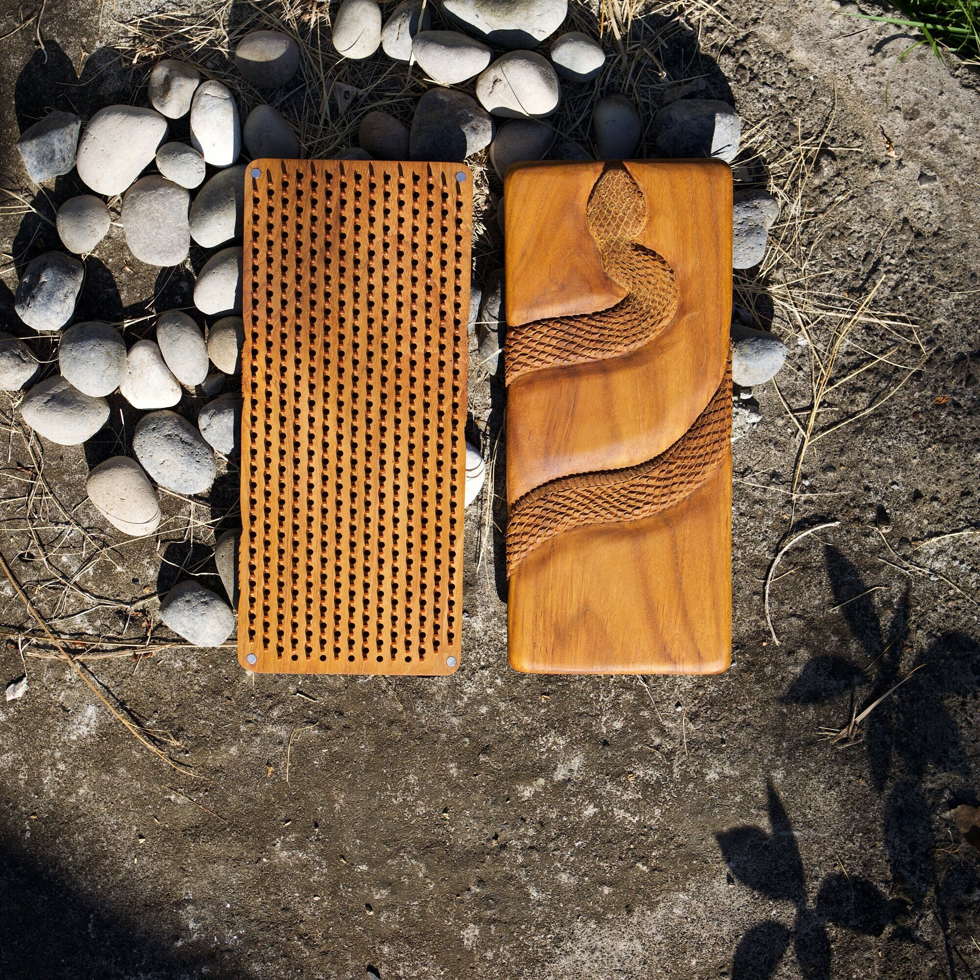 Sadhu Board With Hand Engraved Snake. Hand Sharpened Copper Nails. Yoga ...