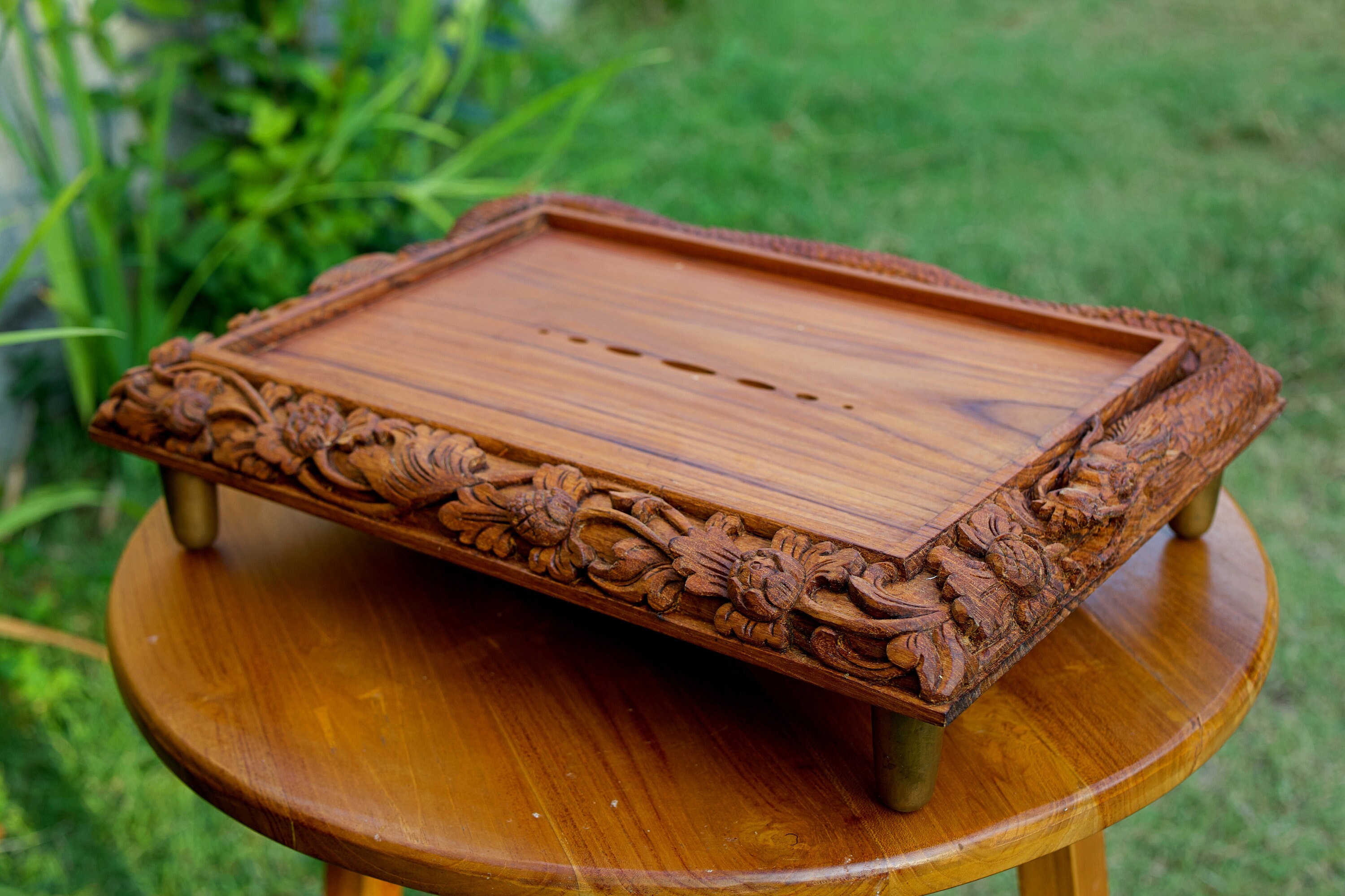 Tea Table for Tea Ceremonies Chaban Made of Mahogany Teak, 50 Years Old ...
