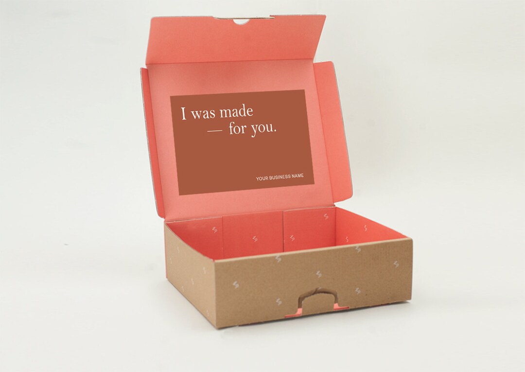 Editable Packaging Label Box Seal Sticker Printable Custom Packaging