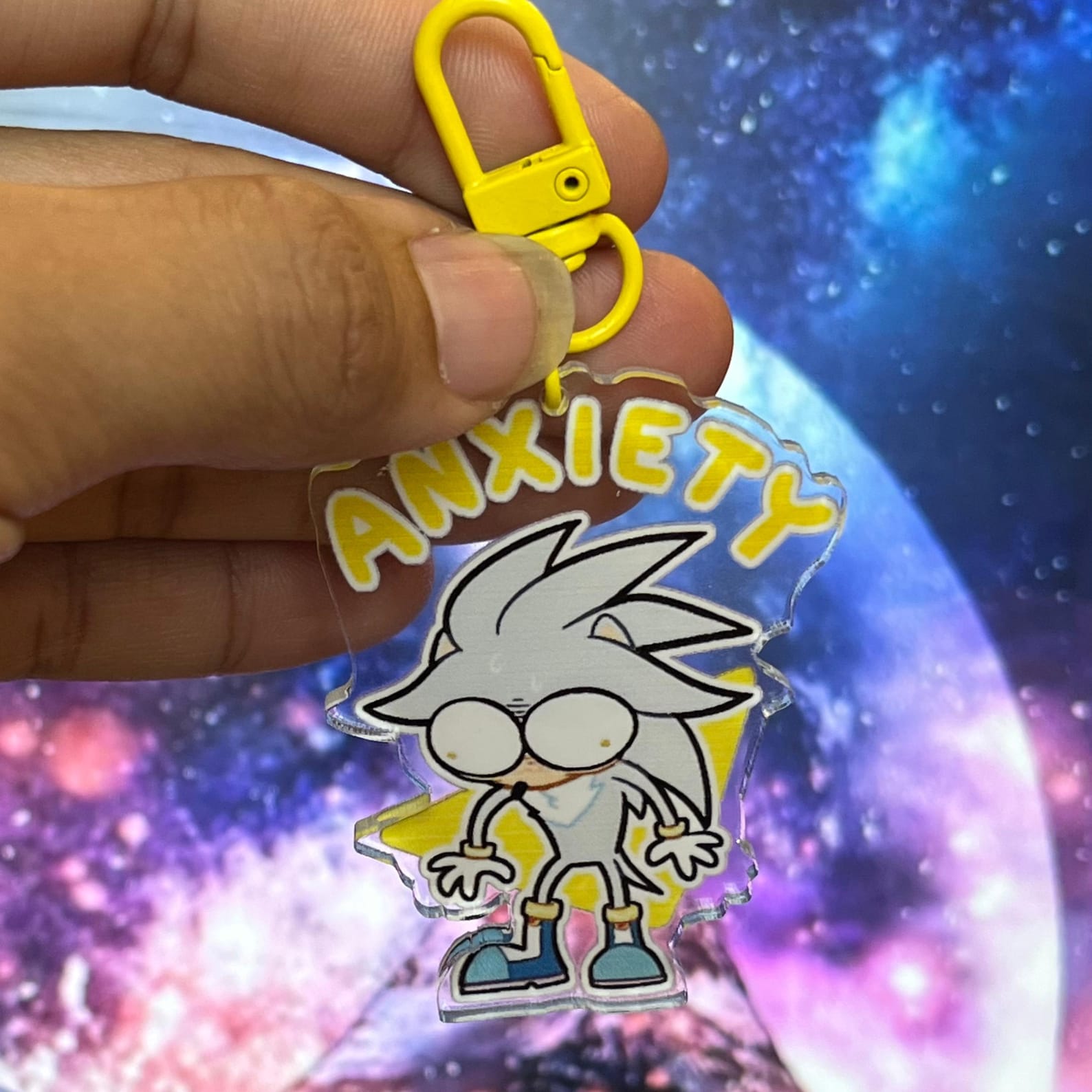 Amy Rose the Hedgehog OCD Obsessive Compulsive Disorder Charm Keychain ...