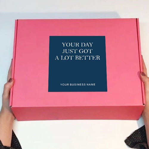 Editable Box Seal Sticker Packaging Label Custom Packaging - Etsy