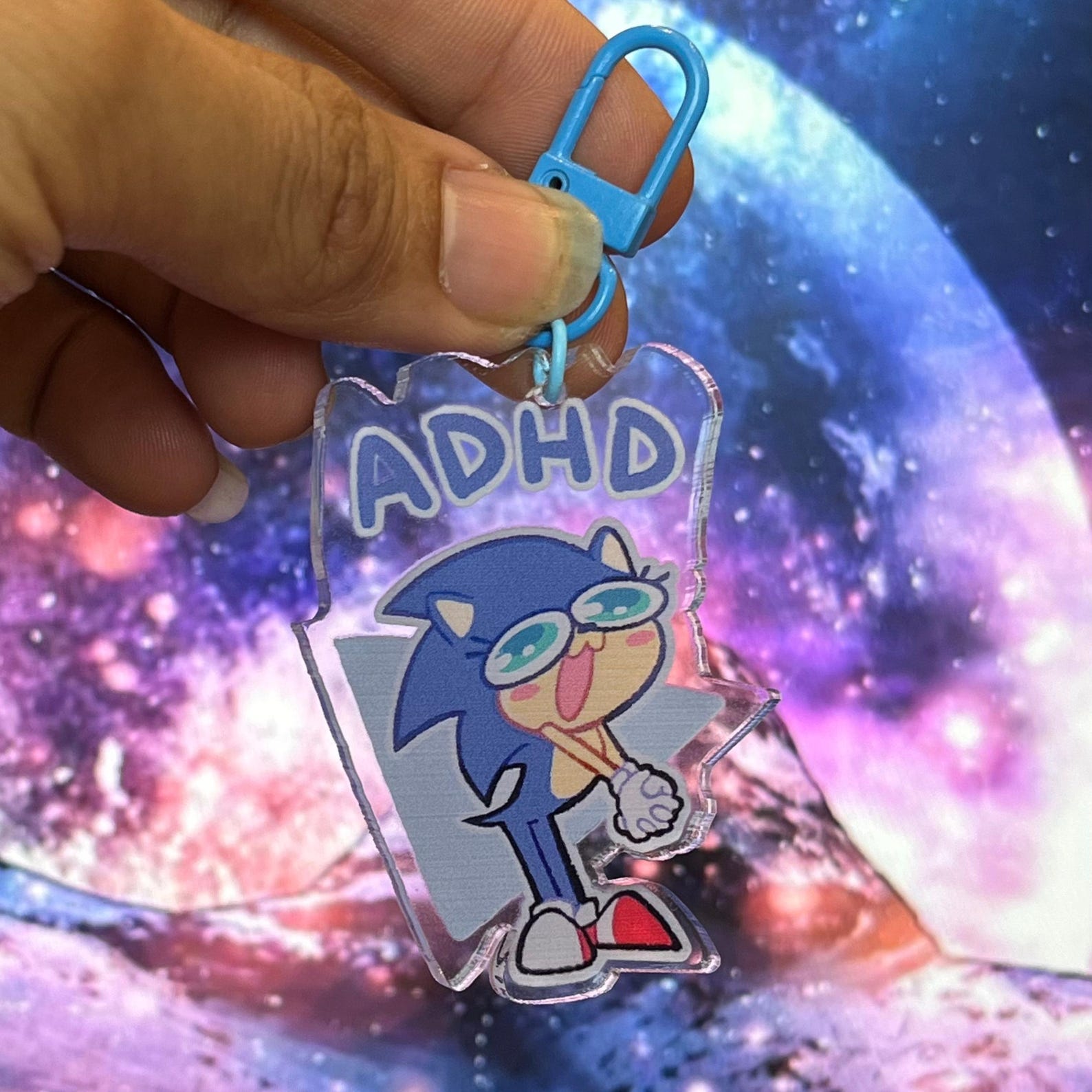 Amy Rose the Hedgehog OCD Obsessive Compulsive Disorder Charm Keychain ...