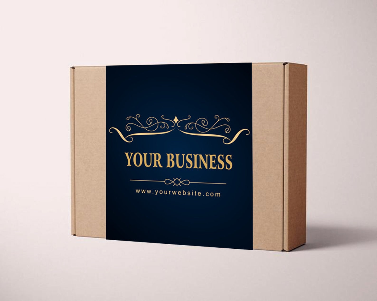 Emerald Green Box Seal Editable Box Label Template Custom - Etsy