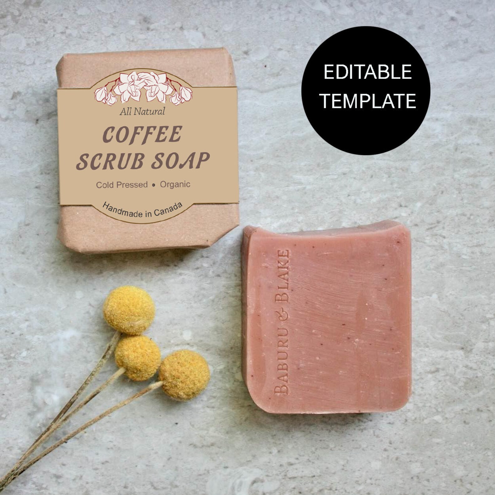 Editable Soap Label Template Printable Custom Soap Label | Etsy