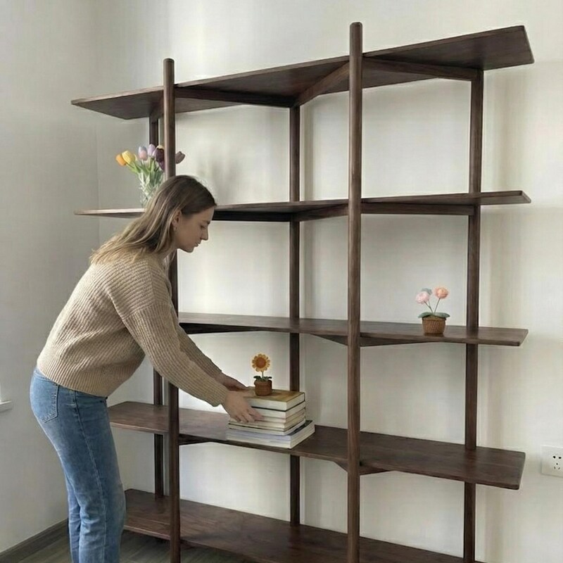 Natural Bookcase Tall - Etsy
