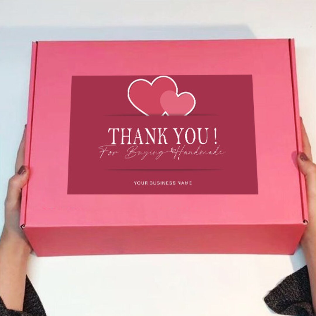 Editable Red Packaging Labels DIY Custom Packaging Labels - Etsy