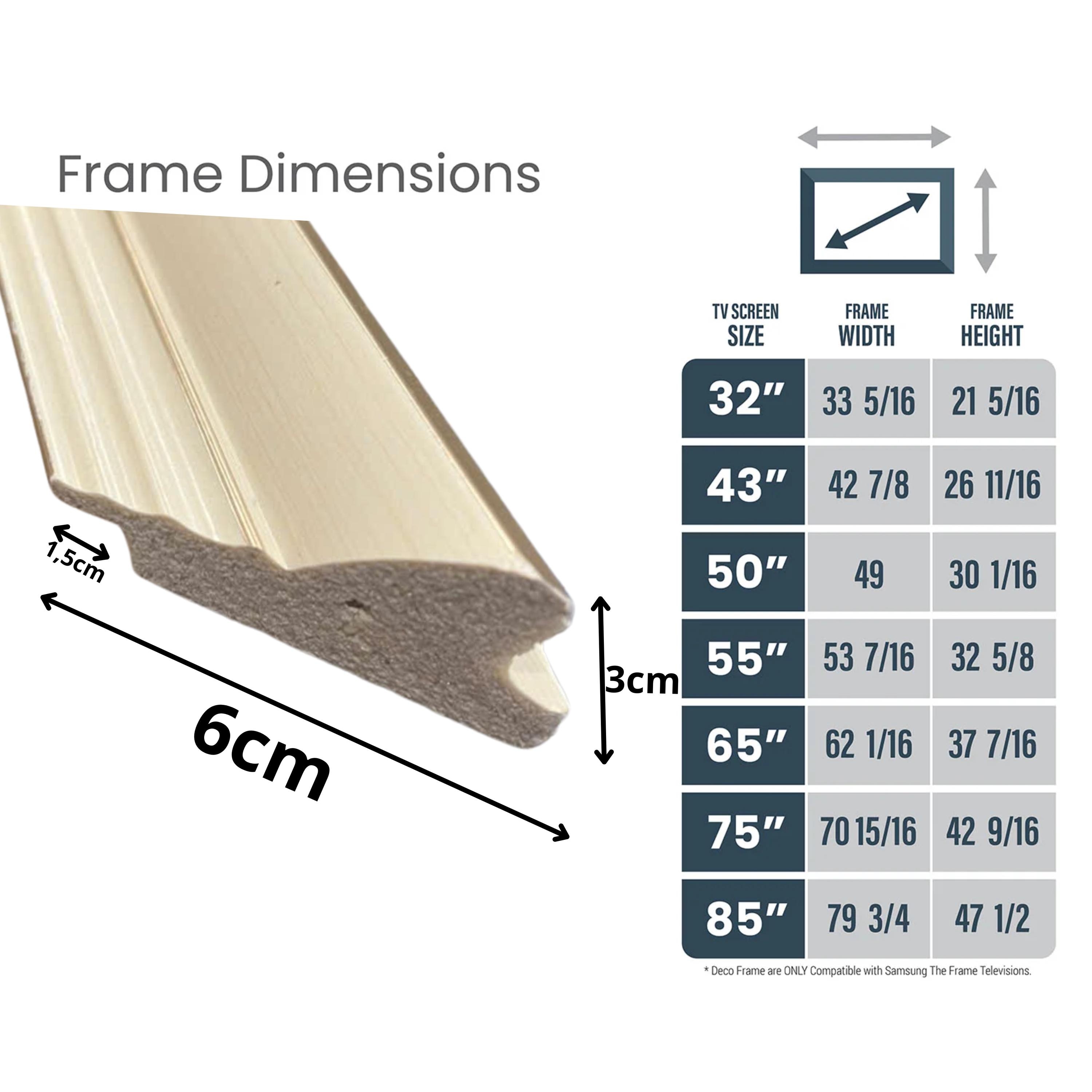 Samsung TV Frame, Elegant Bezel Design, Modern Wall Disp - Etsy