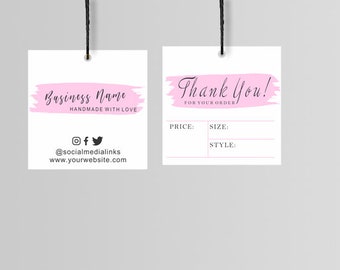 Retail Tag Template - Etsy