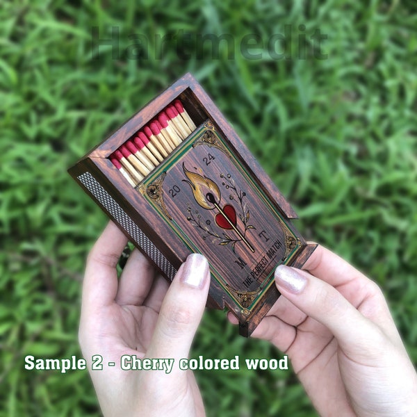 Wooden Matchbox - Etsy