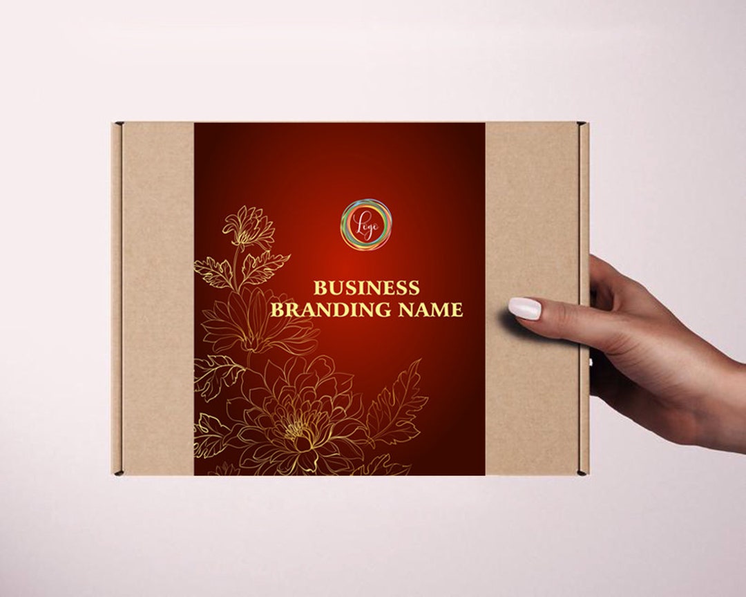 Editable Branded Packaging Template Editable Packaging Box - Etsy