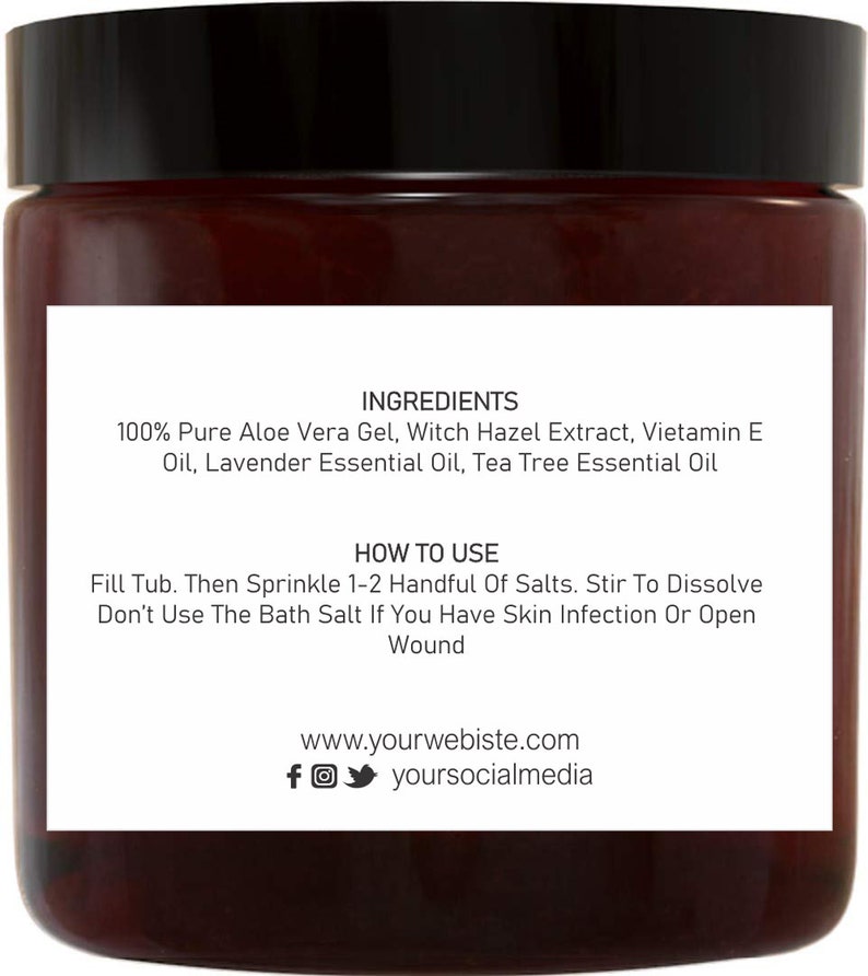 Editable Bath Soak Labels Sitz Bath Soak Bath Soak Label | Etsy