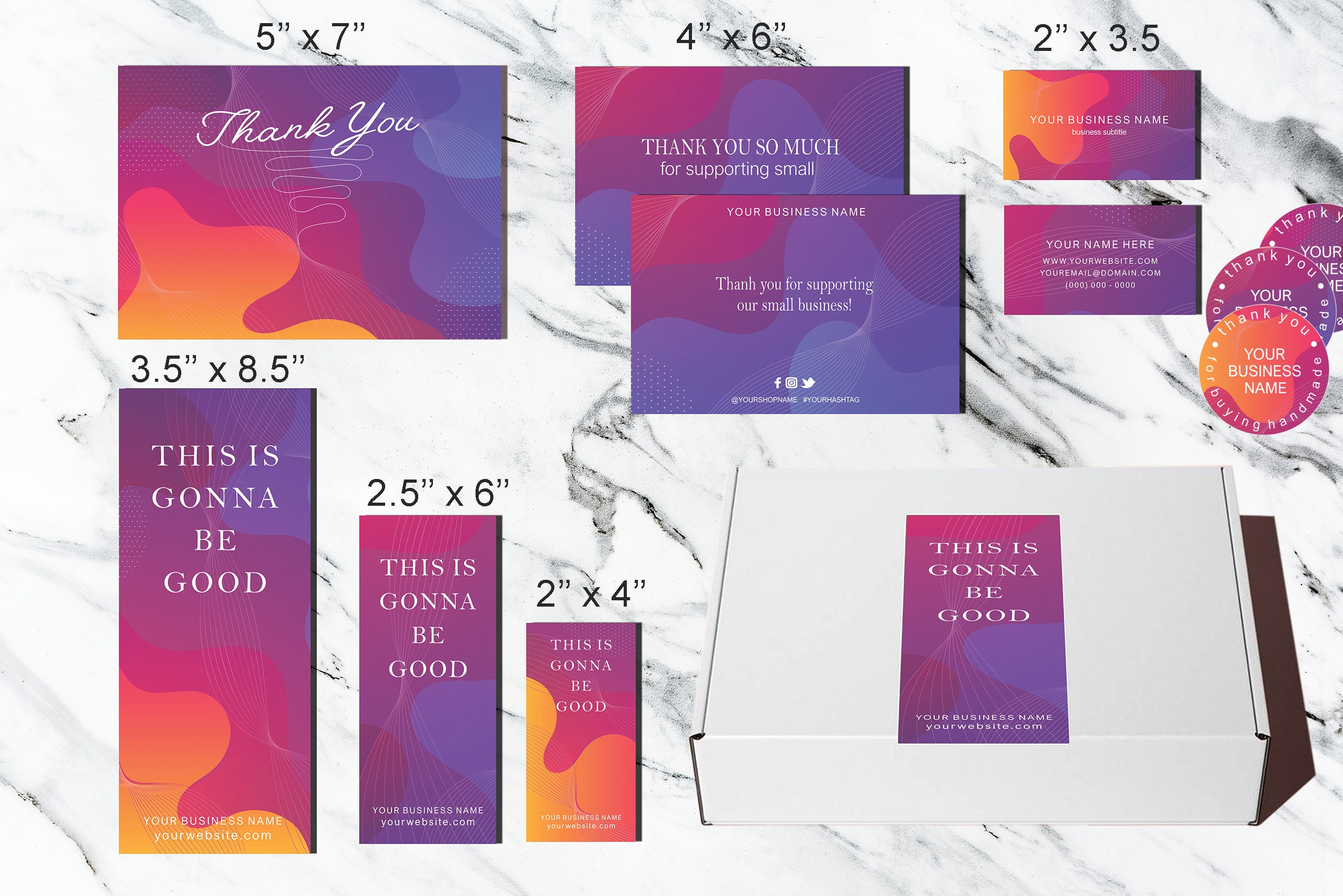 Editable Packaging Editable Box Labels Packaging Design | Etsy