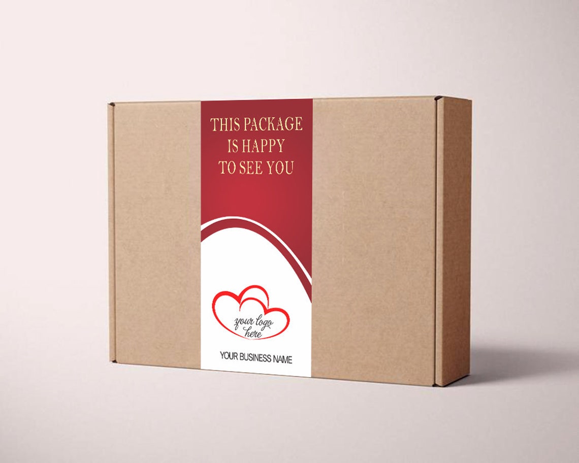 Editable Red Packaging Labels DIY Custom Packaging Labels - Etsy