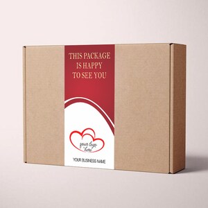 Editable Red Packaging Labels DIY Custom Packaging Labels - Etsy