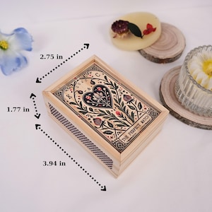 Custom Wooden Matchbox Art for Couples, Personalized Couples Large ...