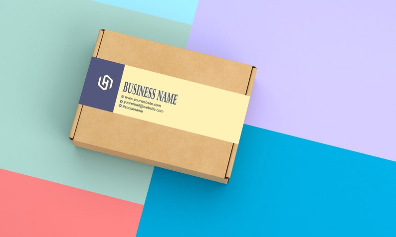 Editable Box Label Template Custom Packaging Labels Order Etsy
