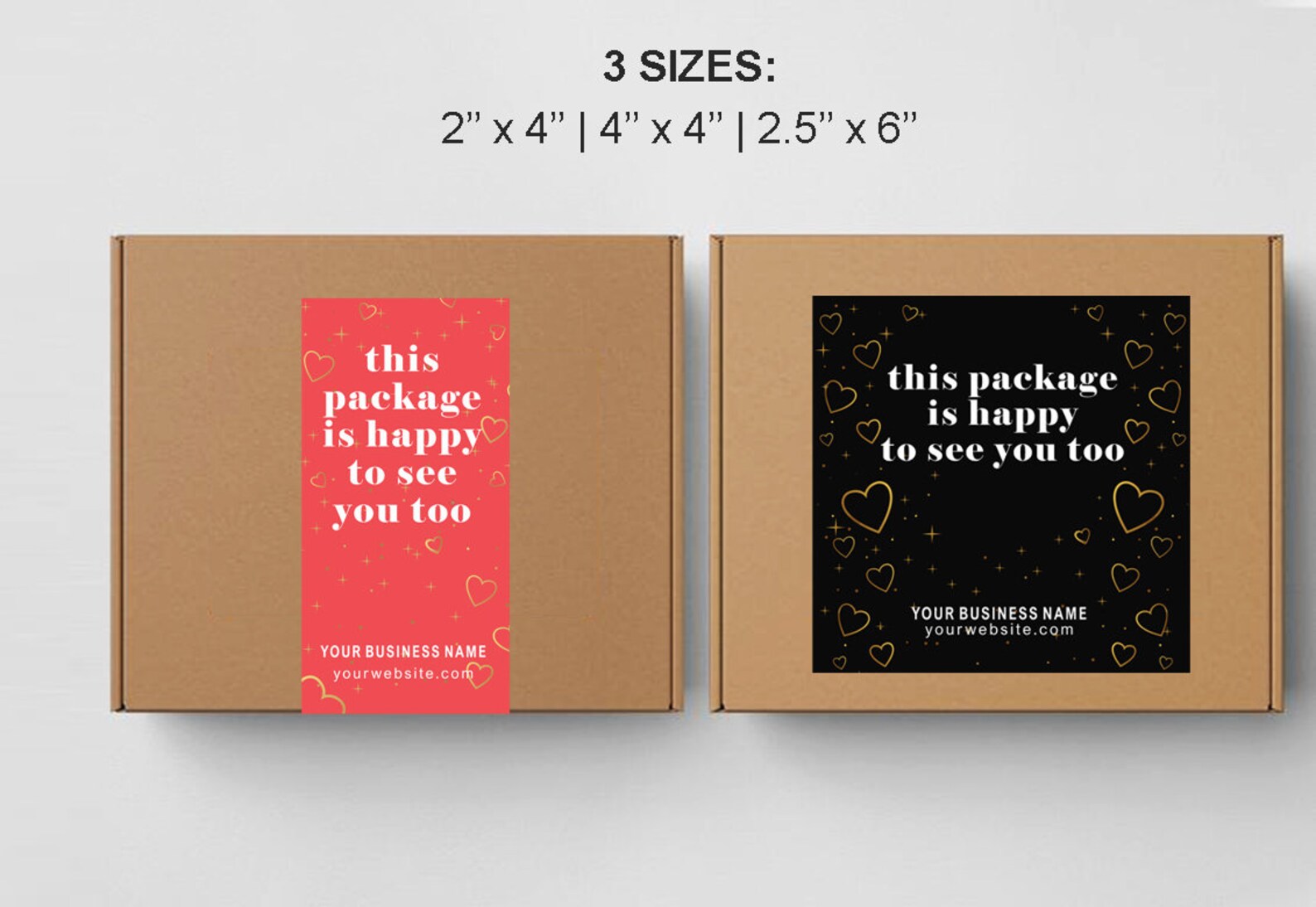 Editable Valentine Packaging Label Heart Packaging Label | Etsy