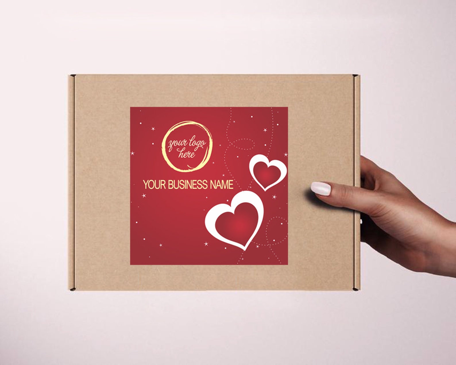 Editable Red Packaging Labels DIY Custom Packaging Labels - Etsy