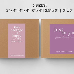 Editable Packaging Label Modern Packaging Labels Packaging | Etsy