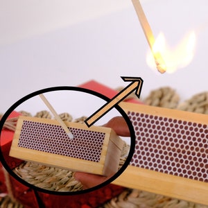 Custom Wooden Matchbox Art for Couples, Personalized Wooden Matchbox ...