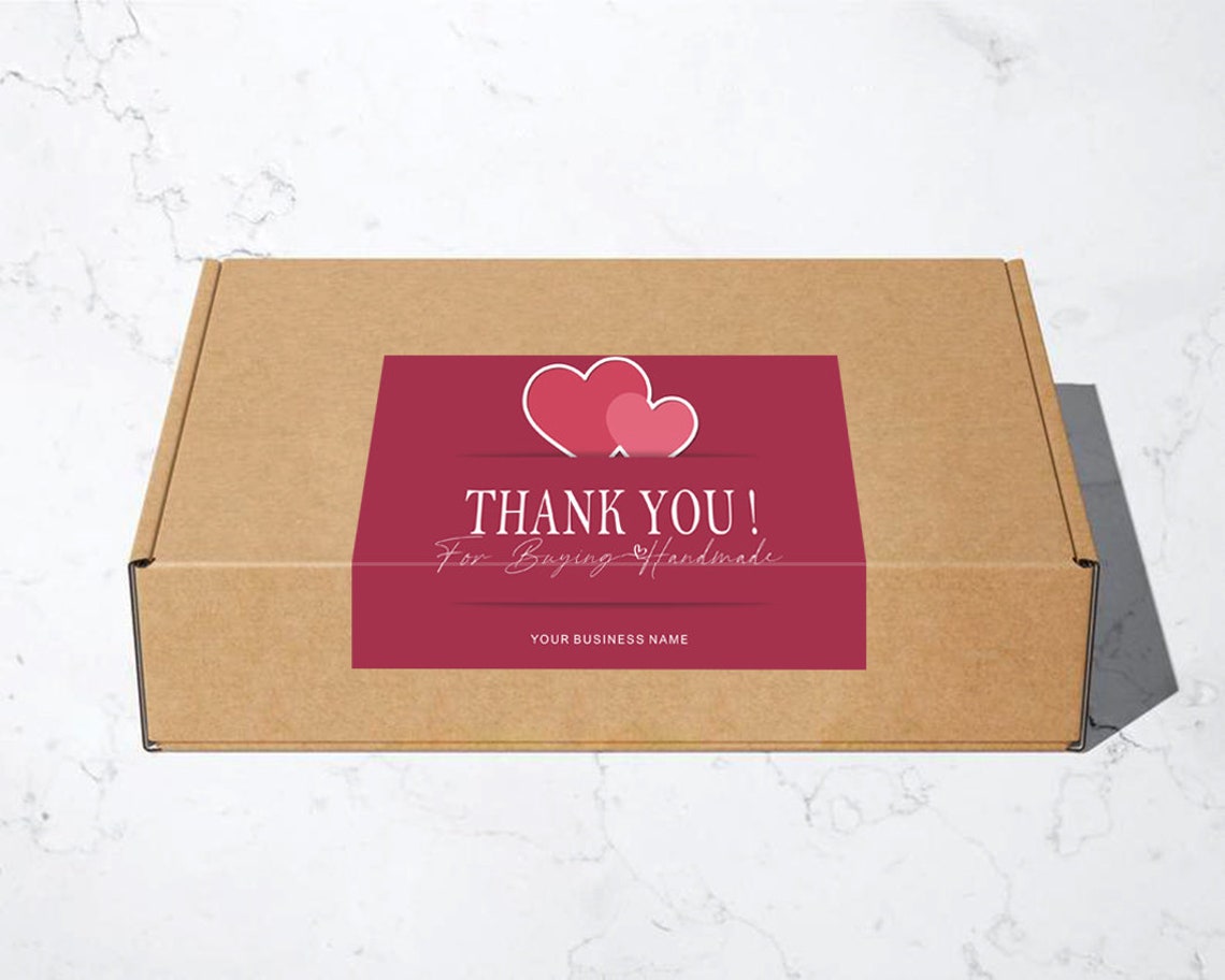 Editable Red Packaging Labels DIY Custom Packaging Labels - Etsy