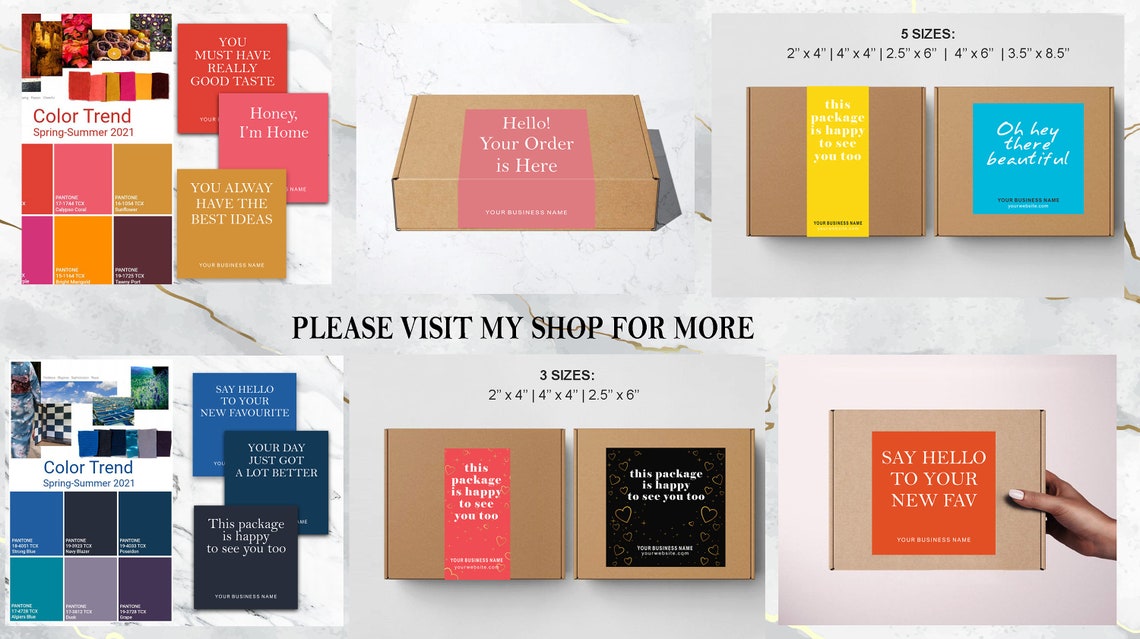 Gold Packaging Labels Template, Packaging Labels, Editable Packaging ...