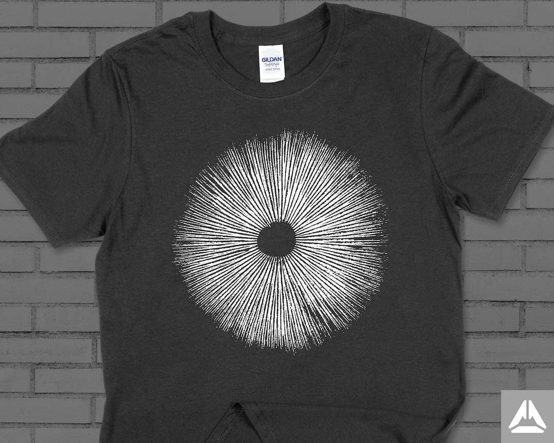 Mushroom Spore Print Shirt, Magic Mushroom Shirt, Psilocybe Spore Print ...