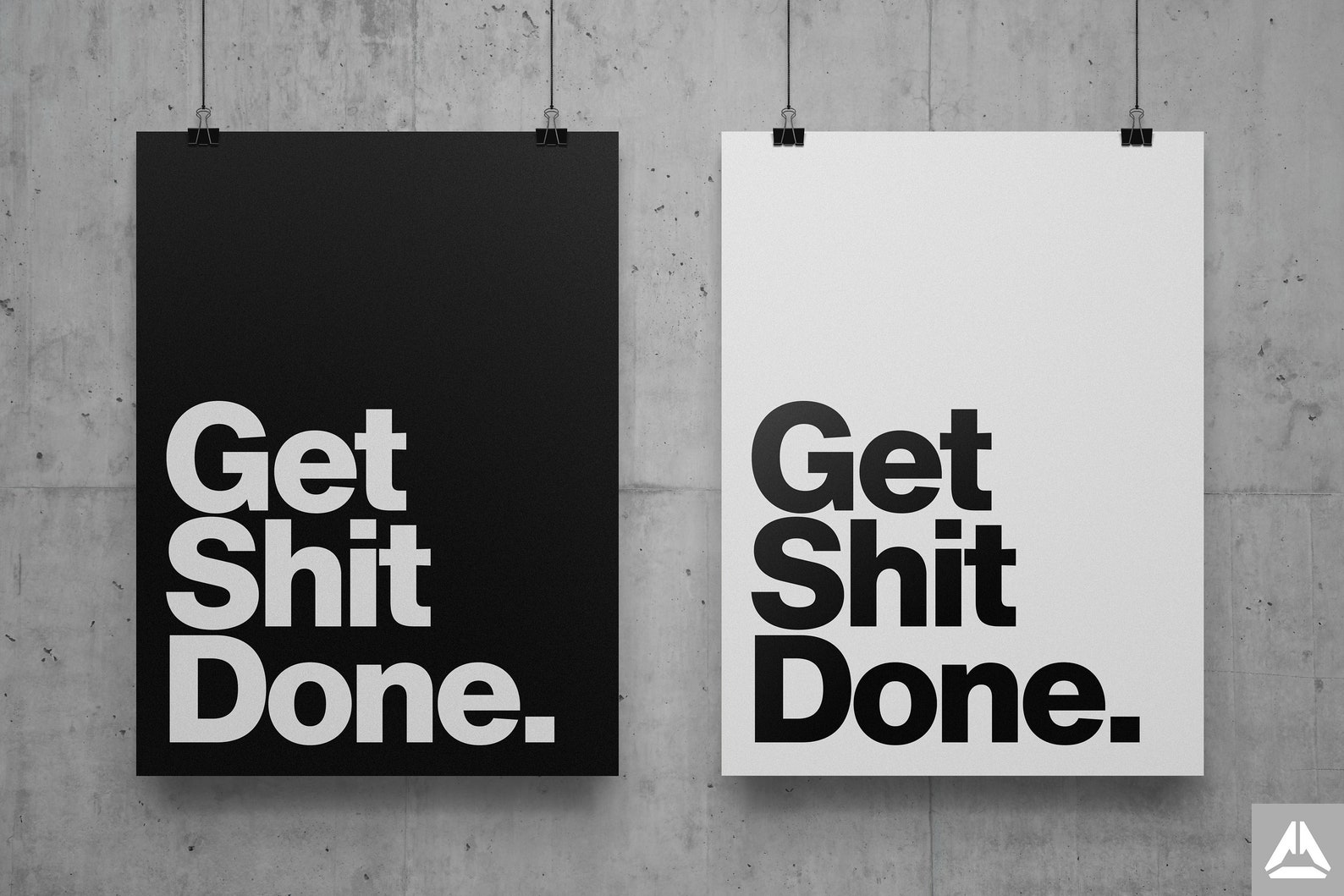 18x24 Get Shit Done Poster Motivation Poster Unternehmer | Etsy