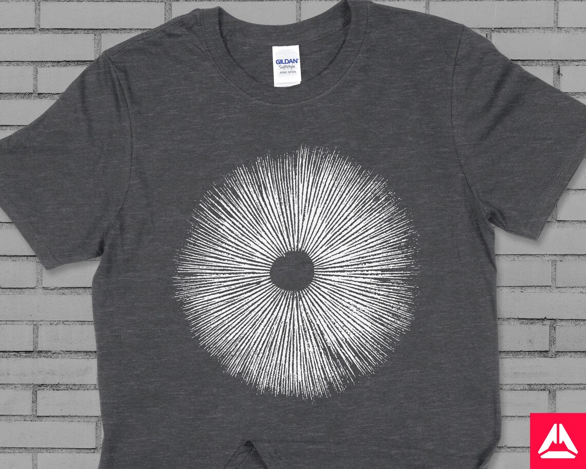 Mushroom Spore Print Shirt Magic Mushroom Shirt Psilocybe | Etsy