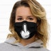 Cartoon Middle Finger Mask, Funny Face Mask, Antimask Mask, Anti-mask ...