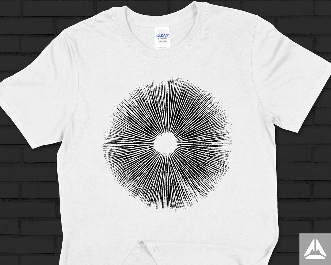 Mushroom Spore Print Shirt, Magic Mushroom Shirt, Psilocybe Spore Print ...