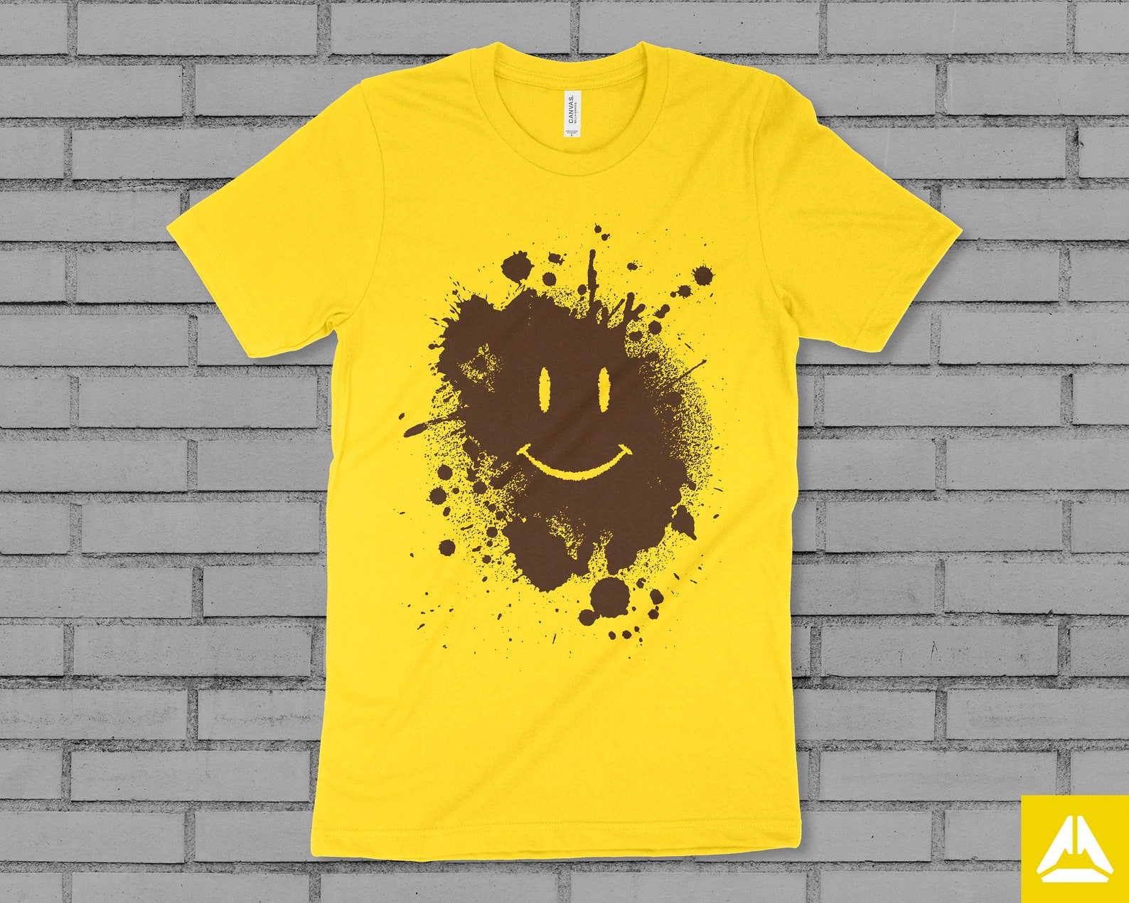Forrest Gump Mud Splatter Smiley Face Tee - Have A Nice Day Shirt - Etsy
