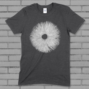 Mushroom Spore Print Shirt, Magic Mushroom Shirt, Psilocybe Spore Print ...