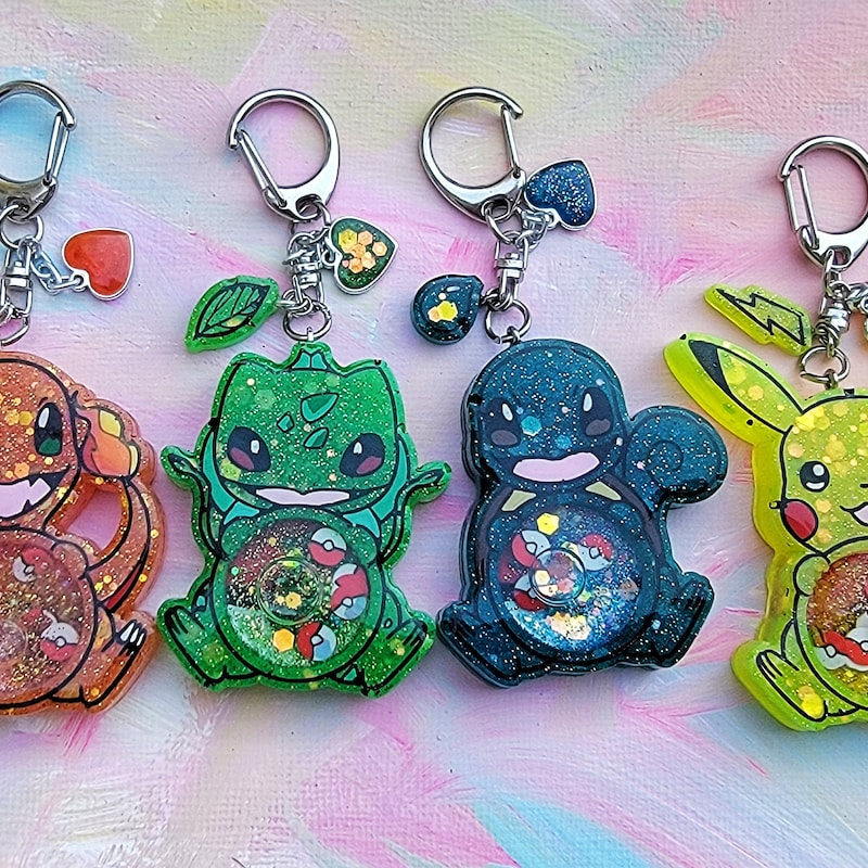 Pikachu Resin Keychain - Etsy