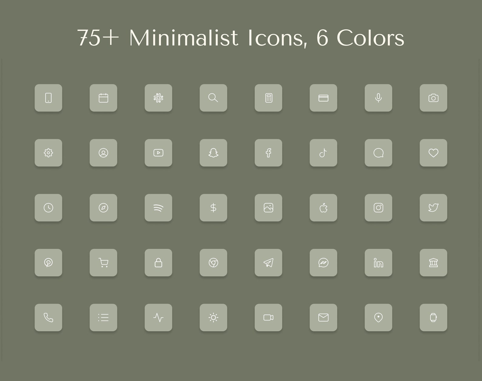 Ios 15 App Icons 450 Minimalist Icons Neutral Earth Tone - Etsy
