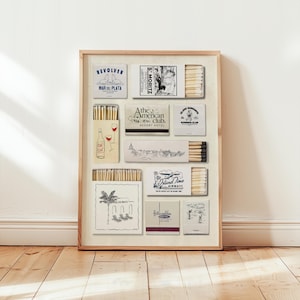 Neutral Matchbox Poster Template – Printable Wall Art | Minimalist ...
