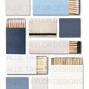 Blue Matchbox Poster Template – Printable Wall Art | Timeless & Vintage ...