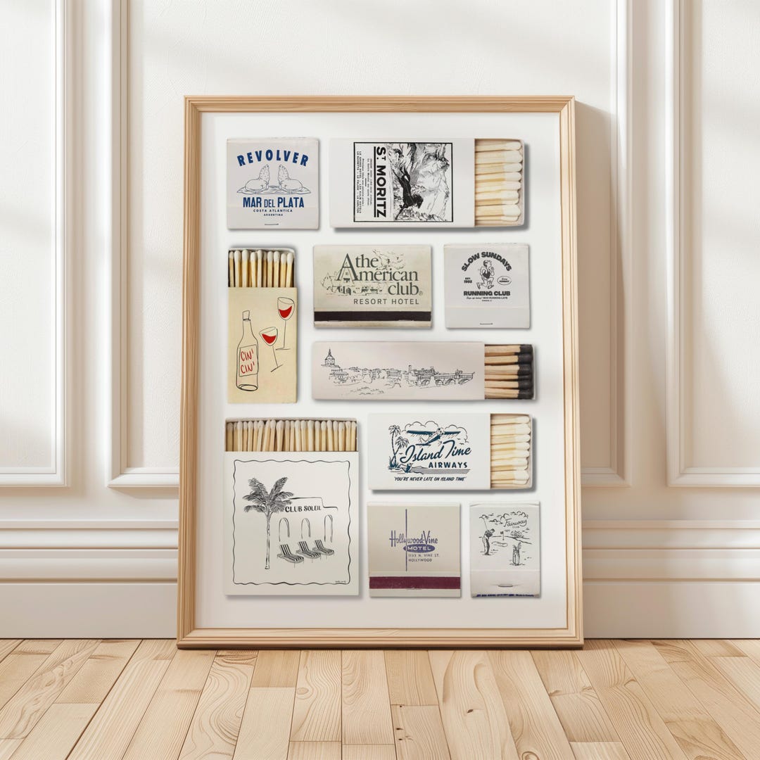 Neutral Matchbox Poster Template – Printable Wall Art | Minimalist ...