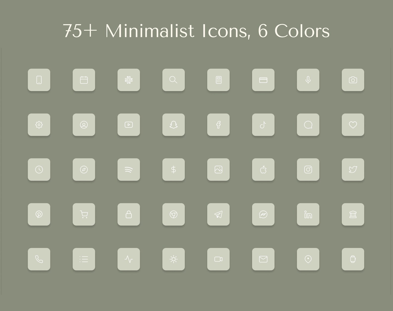 Ios 15 App Icons 450 Minimalist Icons Neutral Earth Tone - Etsy